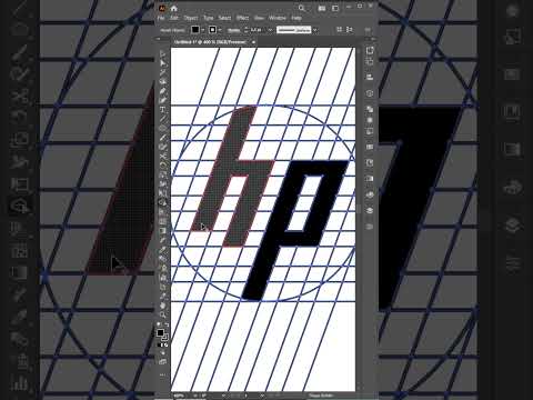 HP logo design in Adobe Illustrator cc Tutorial | Graphic Design | Logo Design