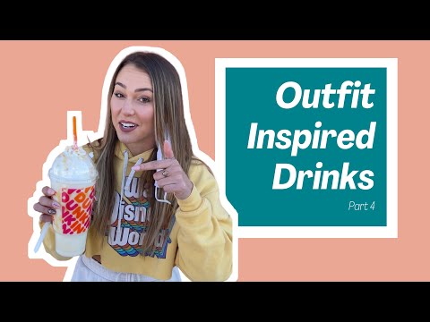 Ordering Outfit Inspired Drinks from Starbucks and Dunkin - Who Will Win? #shorts #hallee