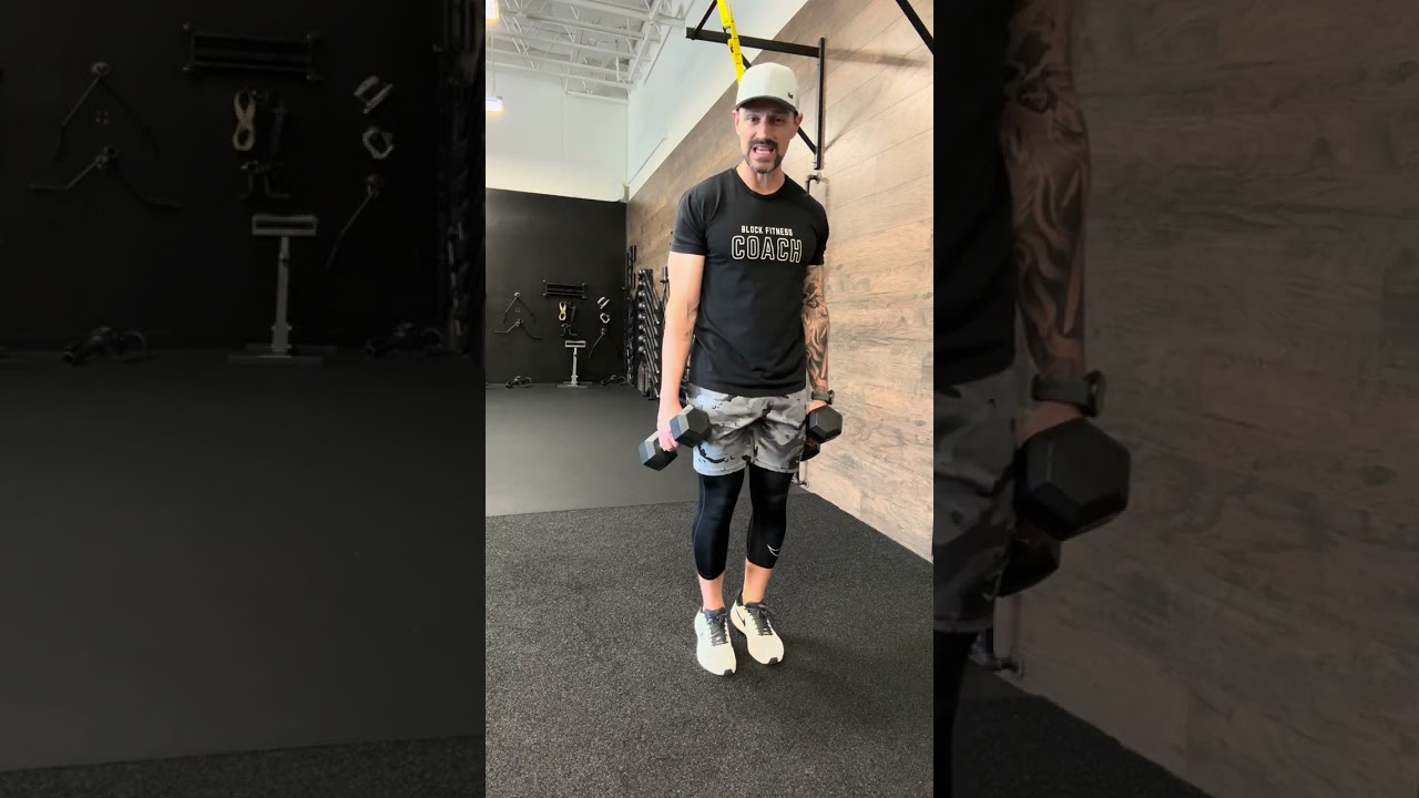 Dumbbell Drop Split Squat (Reflexive Eccentrics)