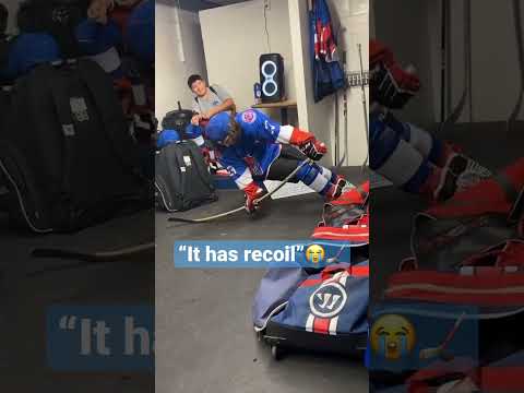 How to break a Hockey Stick ???????? #shorts
