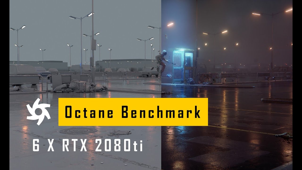 Powerful Octane Render Farm | Octane Benchmark 6 x RTX 2080ti | iRender Cloud Rendering