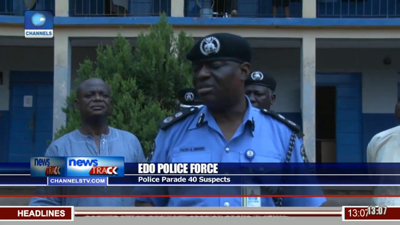 Edo Police parade 40 Suspects For Various Crimes