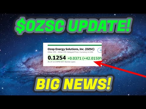 $OZSC UPDATE! BIG NEWS FOR OZOP ENERGY!