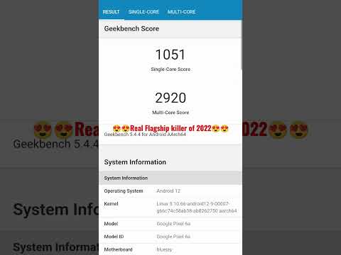 Pixel 6a Benchmarks. Geekbench 5 score. 3dmark scores. Graphics performance.