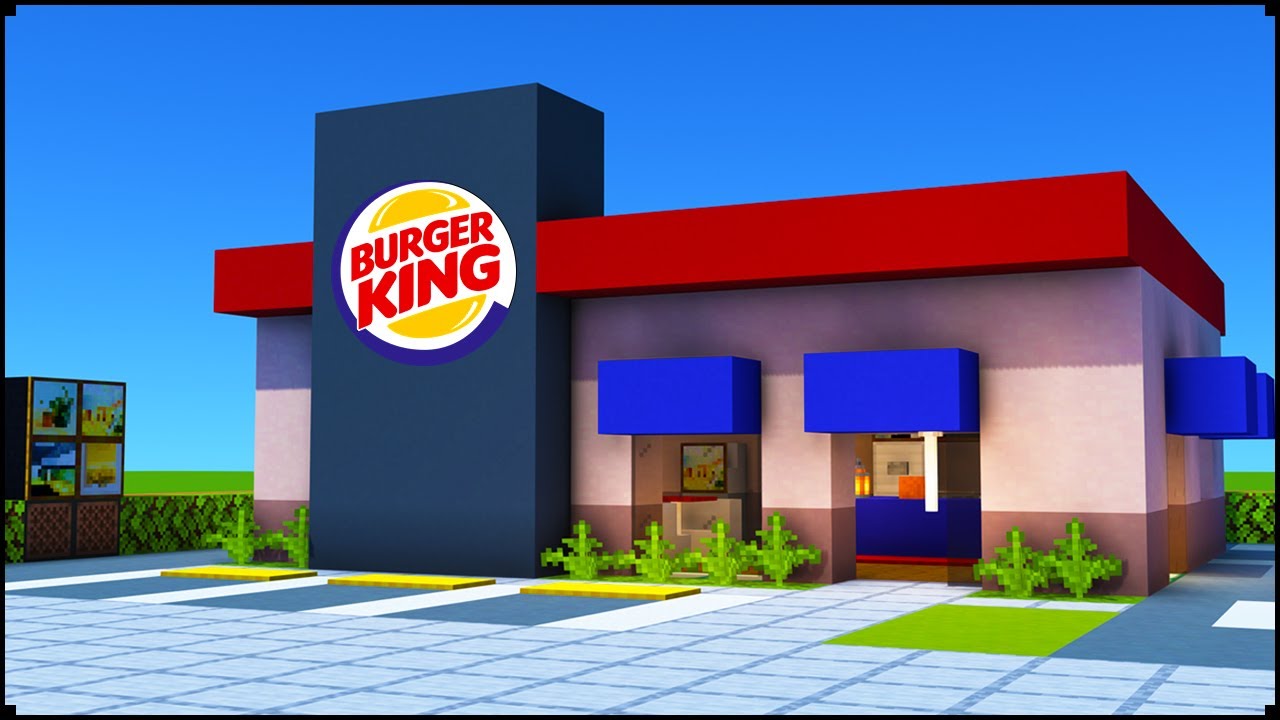 Minecraft Tutorial: How To Make A Modern Burger King - Minecraft Builders