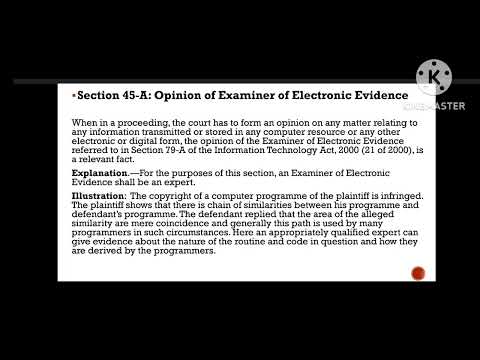 Indian Evidence Act | Sections 45 to 51- Opinion of Experts When Relevant | With Cases