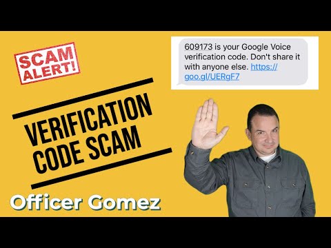 Verification code scam explained step by step - Officer Gomez