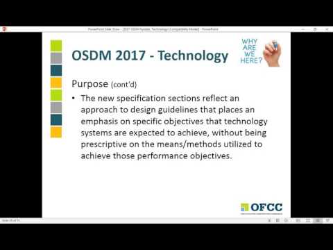 Ohio School Design Manual 2017 Update Webinar