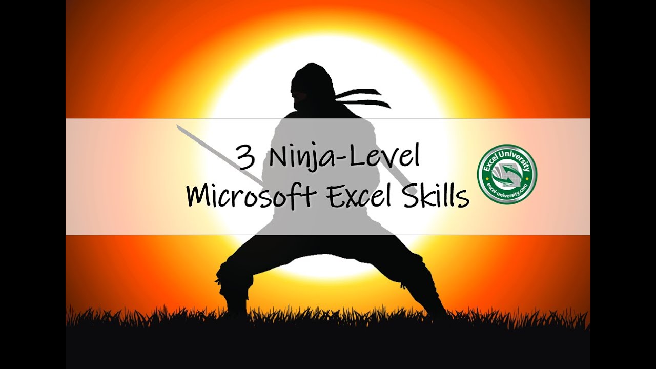 3 Ninja-Level Excel Skills
