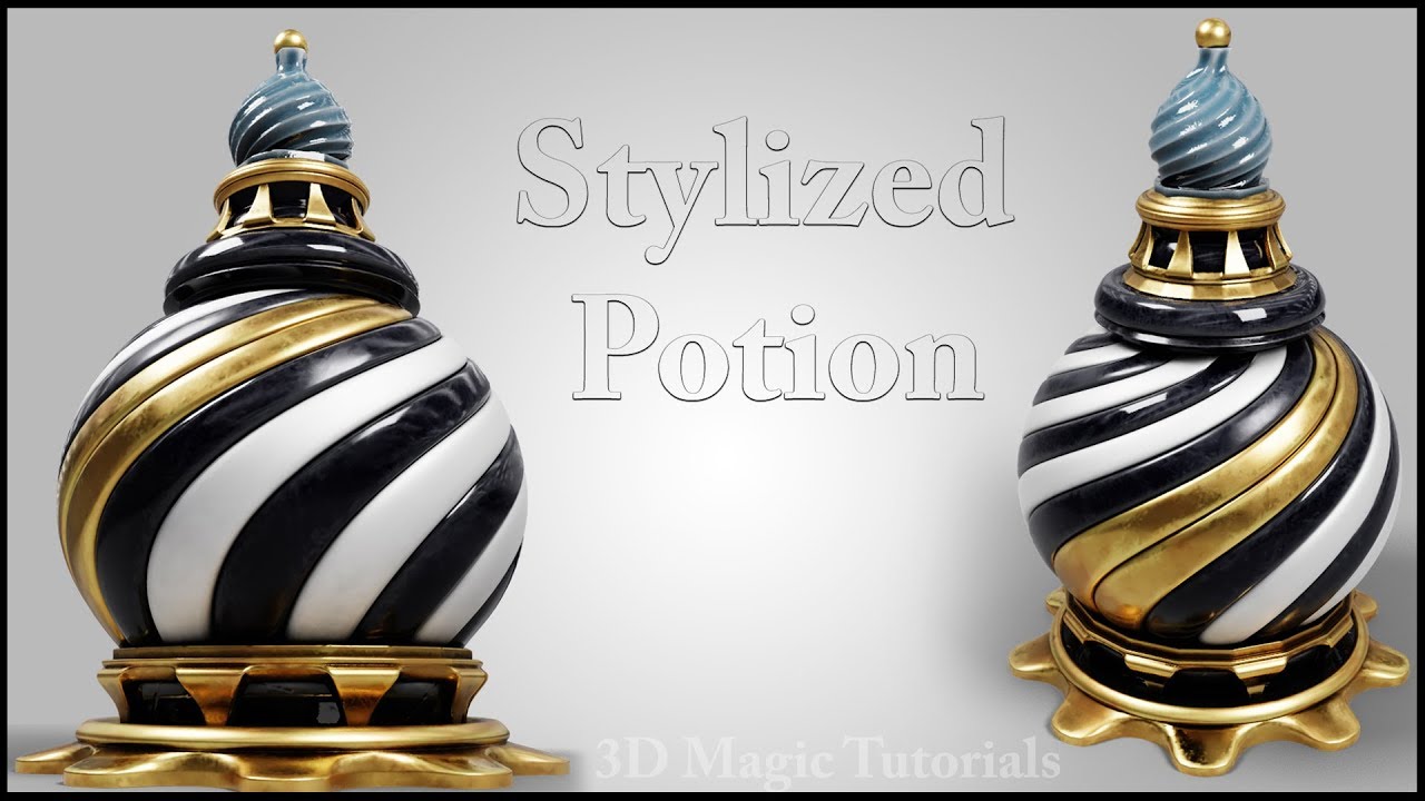 Autodesk Maya - How to model a Stylized Potion