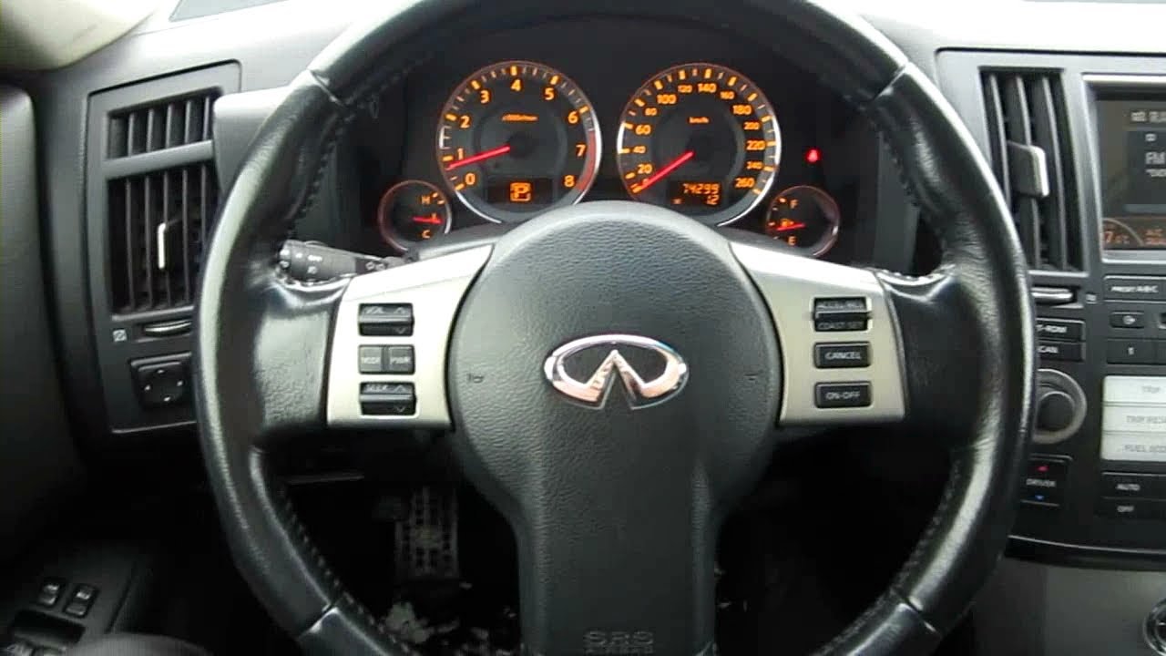 2007 Infiniti FX35. Overview of the interior.