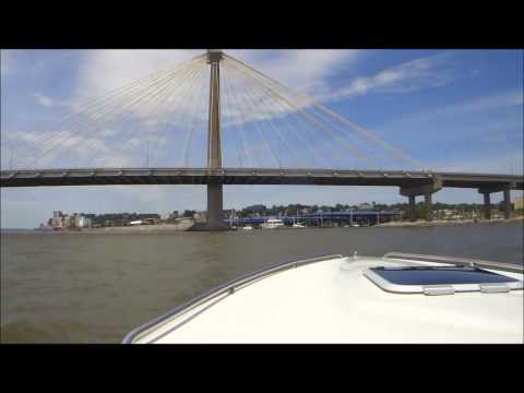 Entering Alton Marina on a windy day