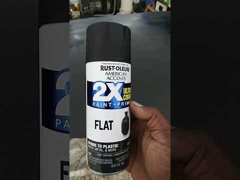 rustoleum flat black paint test