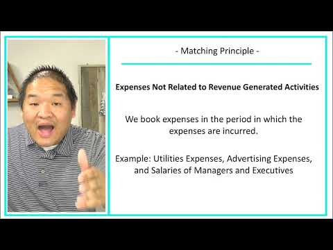 Financial Accounting - Lesson 3.5 - Matching Principle - Expense Recognition Principle
