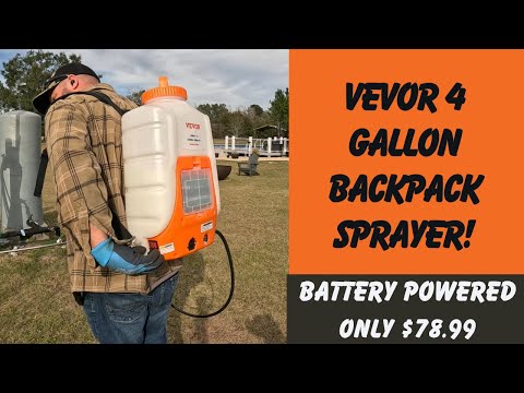 VEVOR Battery Powered Backpack Sprayer 4 Gal