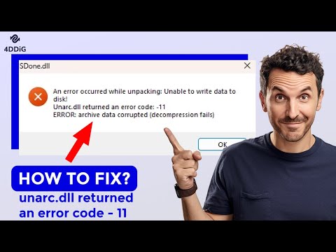 [100%FIX] Unarc dll Returned An Error Code-11 - 3 WAYS