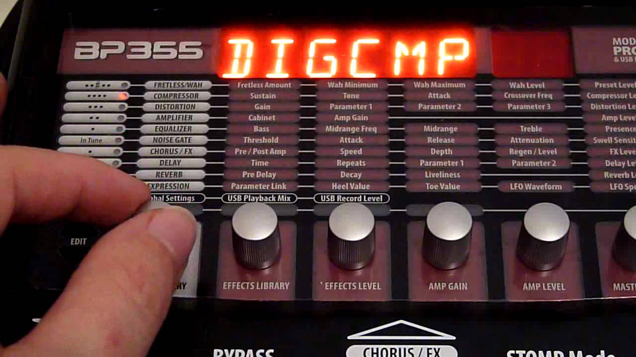 Digitech BP355 басовый процессор купить в Москве в интернет-магазине Kombik