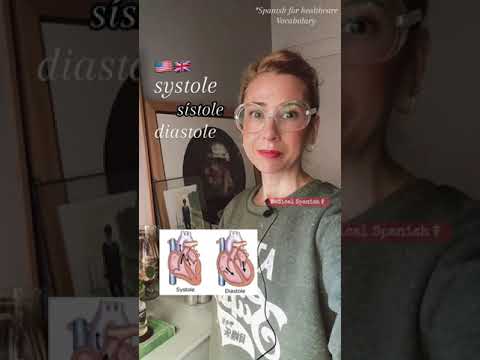 How to say SYSTOLE & DIASTOLE in Spanish.