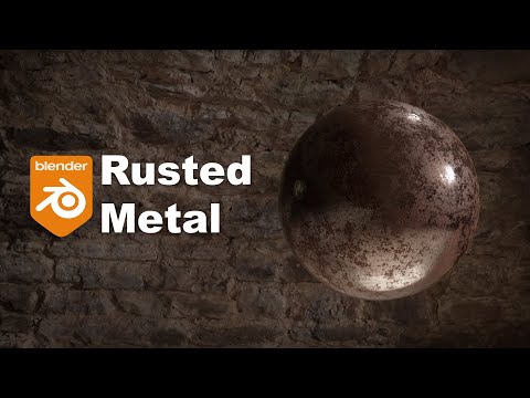Blender: Easy procedural rusted metal material
