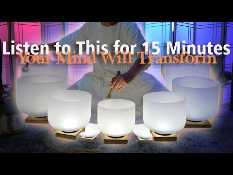Listen to This for 15 Minutes Your Mind Will Transform | Crystal bowl | Sleep Music | Sound Bath