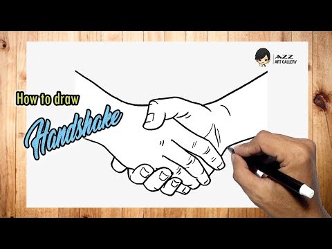 How To Draw Shaking Hands Step by Step – I'm Youtuber – Follow my ...