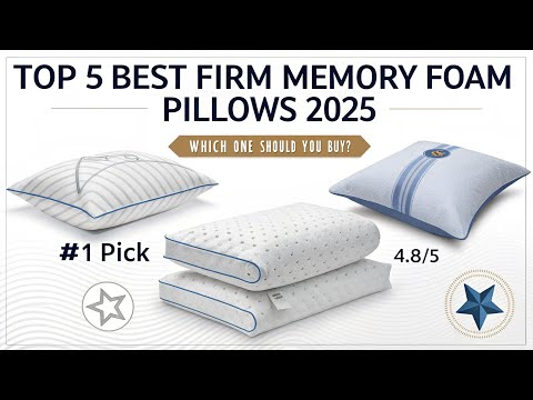 Top 5 Best Firm Memory Foam Pillows (2025 Buyer’s Guide!)