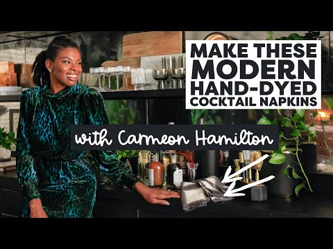 Make Bold Cocktail Napkins with Carmeon Hamilton | Crafts & Cocktails