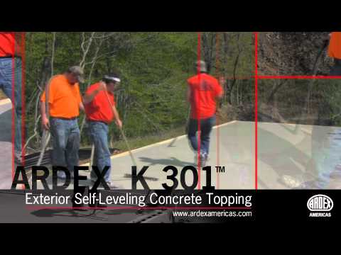 ARDEX K 301™ Exterior Self-Leveling Concrete Topping - Demonstration