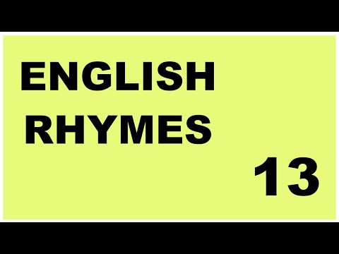 13. ENGLISH RHYMES - Trees