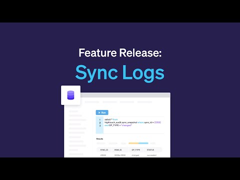 Introducing Sync Logs