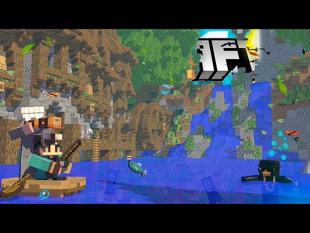 Bridge and floating island Minecraft Map