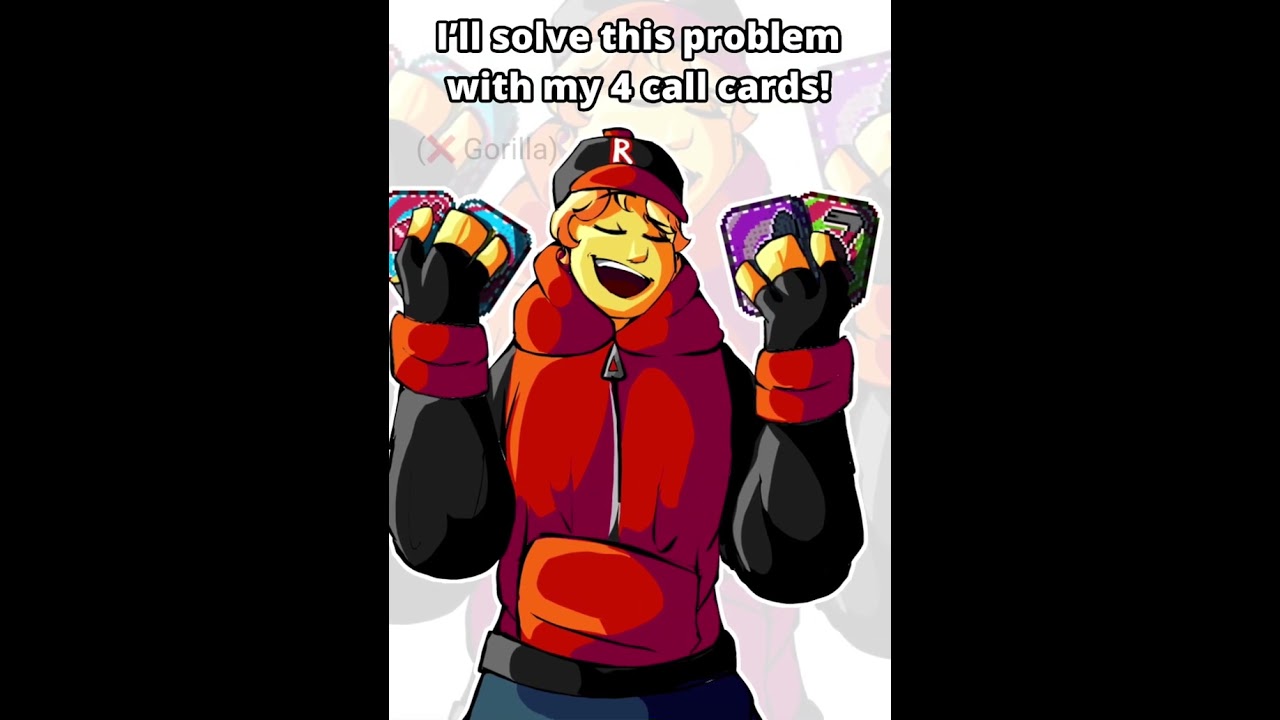 The 4 call cards be like: #blocktales #rednblue #cruelking #calypso #griefer