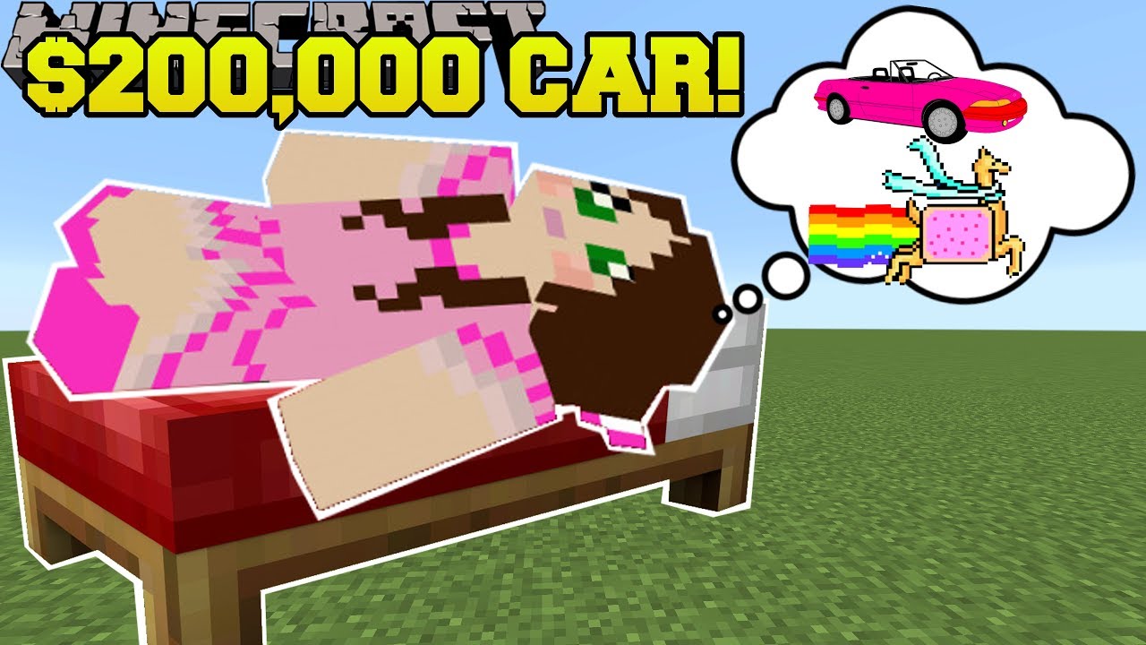 Minecraft: BUYING A $200,000 CAR!!! - The Wishing Cake - Custom Map