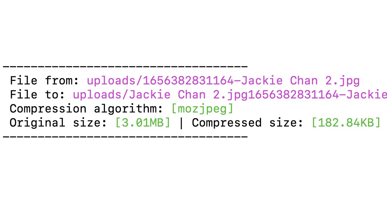 Compress image without losing quality in Node JS