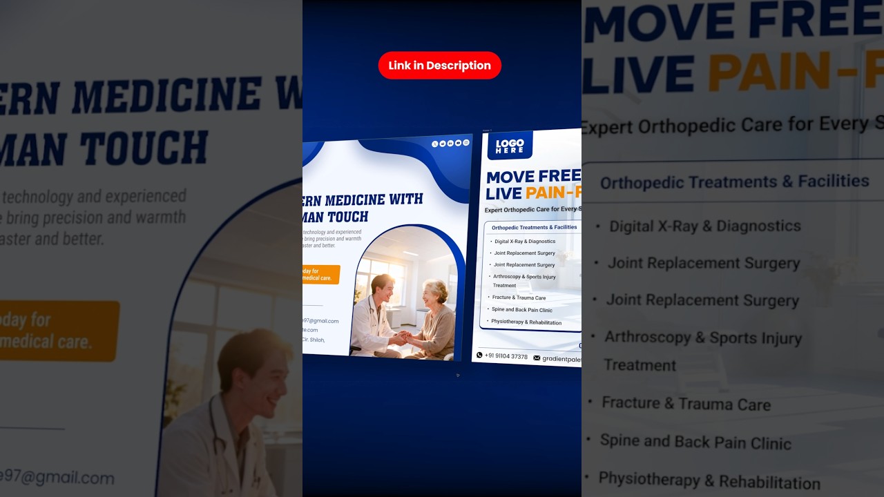 Editable Hospital & Clinic Poster Templates | Figma Editable Design Pack 🏥