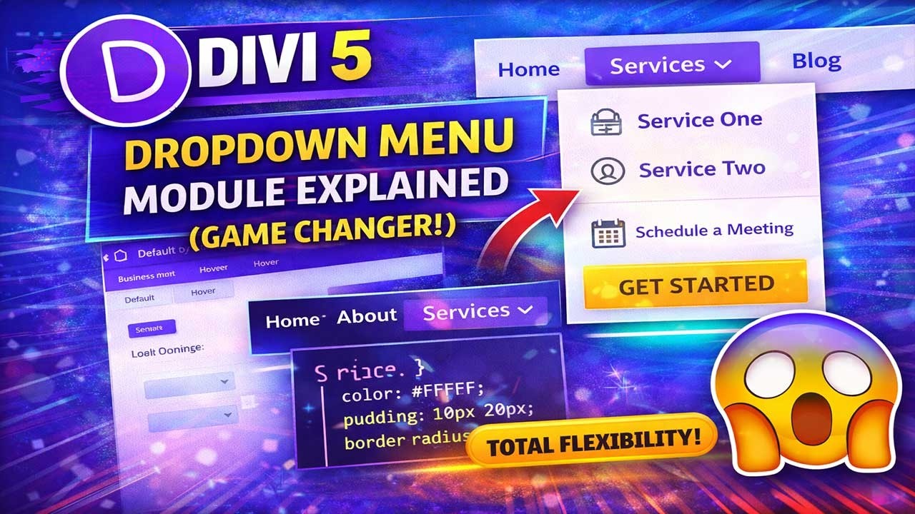 Divi 5 Dropdown Menu Module Explained (Game Changer!)