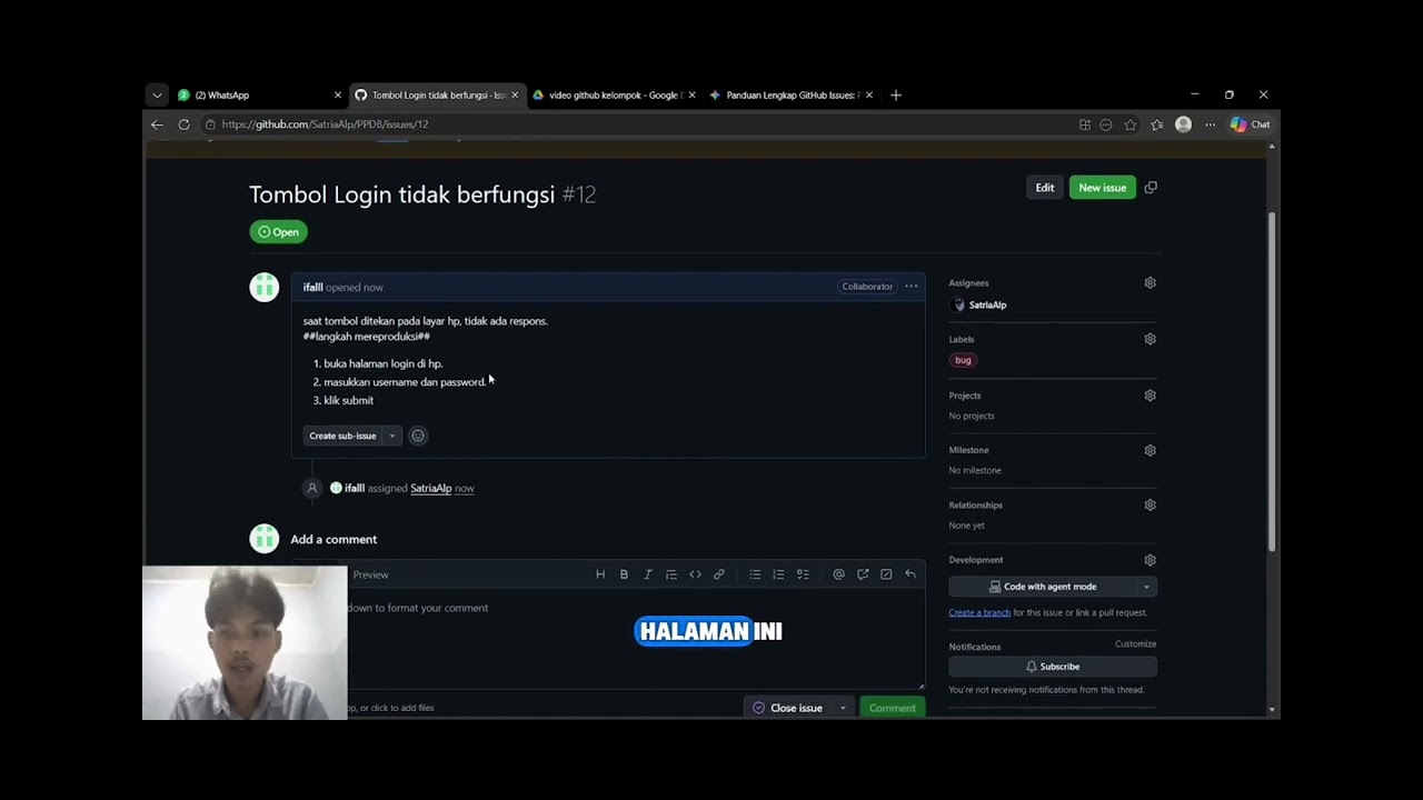 Pengimplementasian Github dalam berkolaborasi tim