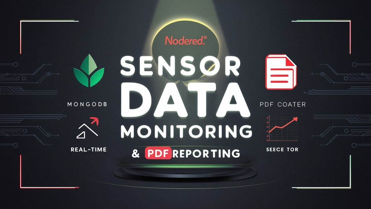 Real-Time Sensor Data Monitoring and PDF Reporting with MongoDB in Node-RED