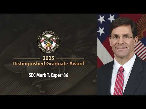2025 DGA Recipient SEC Mark T. Esper ’86