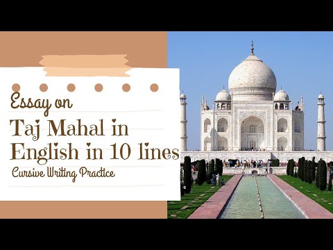 10 lines on Taj Mahal | 10 lines on taj mahal in english
