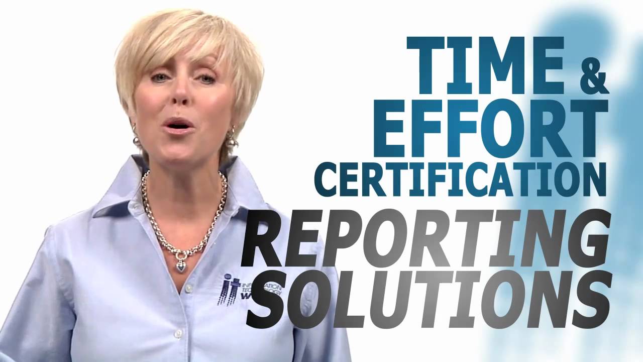 Time & Effort Certification Reporting Solutions