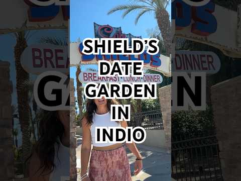 Beat the heat in #PalmSprings with a Shields Date Garden creamy date shake! #dateshake #indio