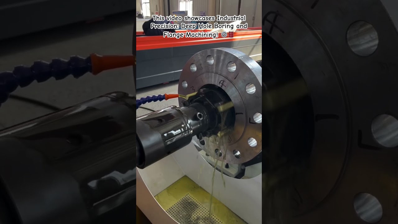 Hole Boring and Flange Machining #Machining #IndustrialEngineering #MetalWorking #PrecisionMachining