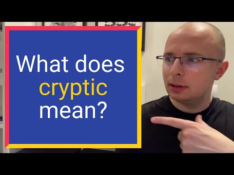 What does CRYPTIC mean? Find out Definition and Meaning