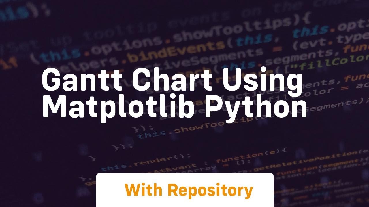 Gantt chart using matplotlib python