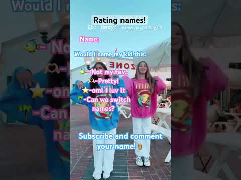 🌞- Rating names! | #dance #lilly #preppy #ratingnames #name #youtube #shorts #subscribe