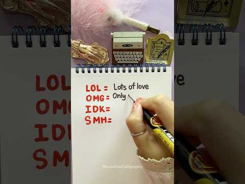 Meaning of Abbreviation #shorts #nhuandaocalligraphy #lettering