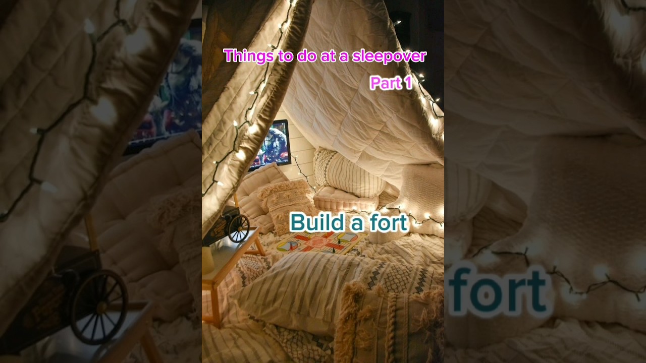 Things to do at a sleepover prt 1 #1k #viral #sleepover #ideas #shorts #youtubeshorts #part1