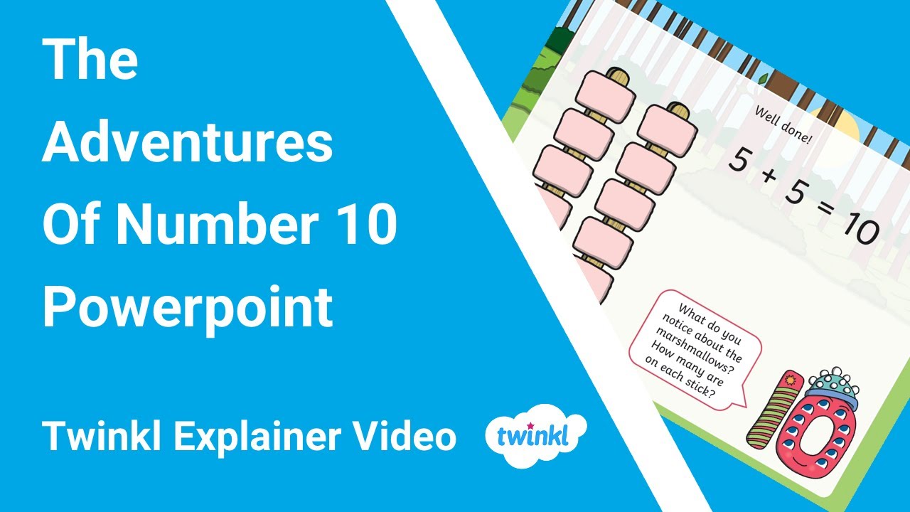 The Adventures of Number 10 PowerPoint | Early Years Maths Activities