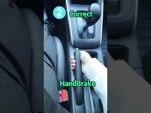 correct way using hand brake of automatic transmission #car #cartips #automobile